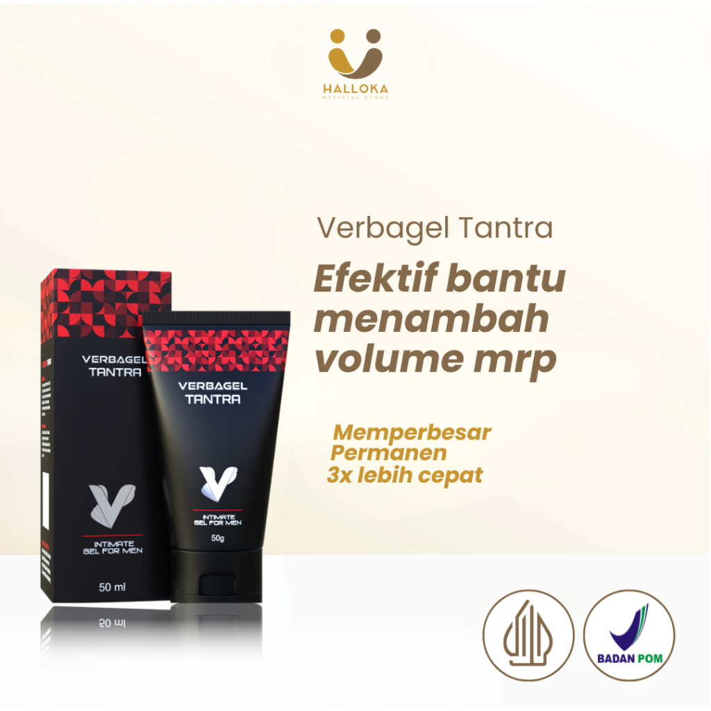 Jual Verbagel Tantra Intimate Gel untuk Pria Premium Asli BPOM 50ml | Shopee Indonesia