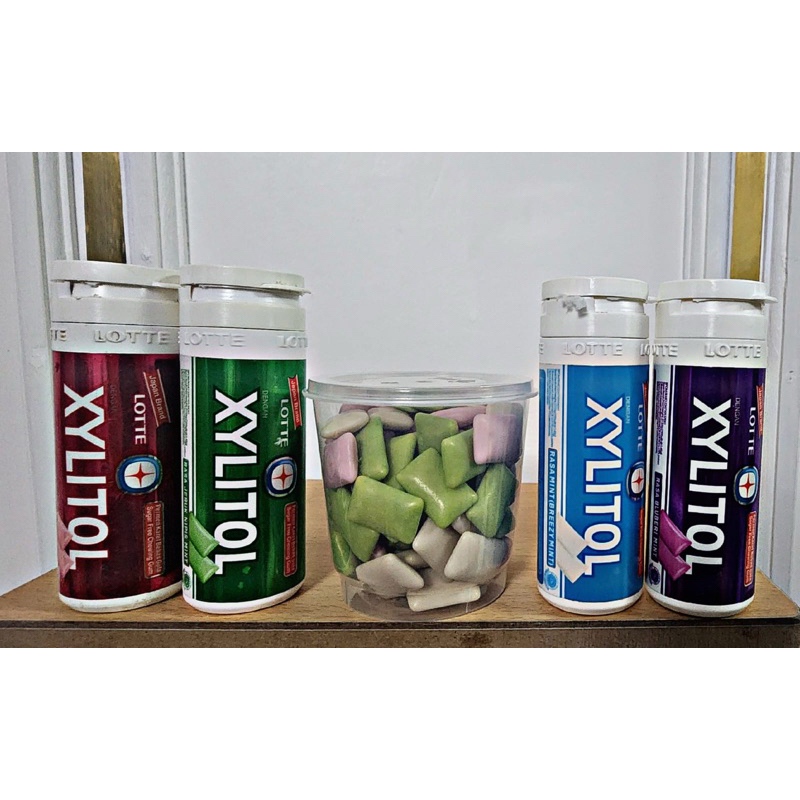 Jual Xylitol repack isi 60pc / xylitol BTS rasa Blueberry Mint 27.55 gr ...