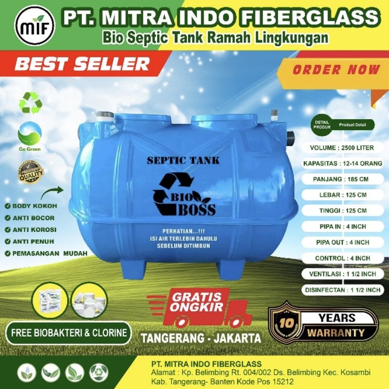 Jual septic tank 2500 liter BIO BOSS | Shopee Indonesia