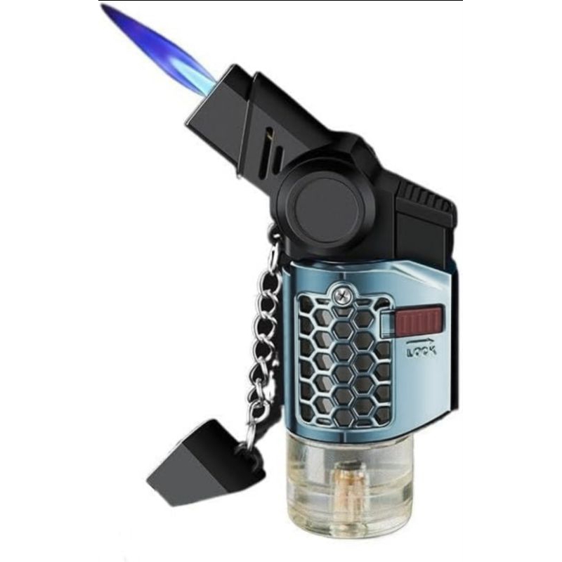Jual FOCUS TORCH butane gas lighter blue flame windproof adjustable ...