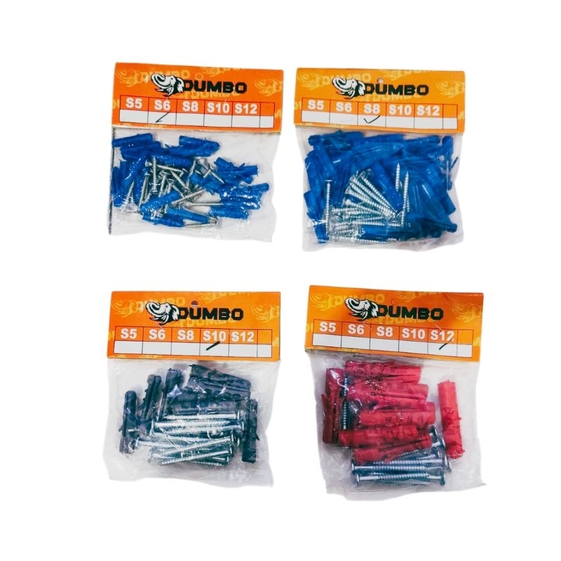 Jual Fisher Dumbo + Sekrup S6 S8 S10 S12 - Fisher Sekrup | Shopee Indonesia
