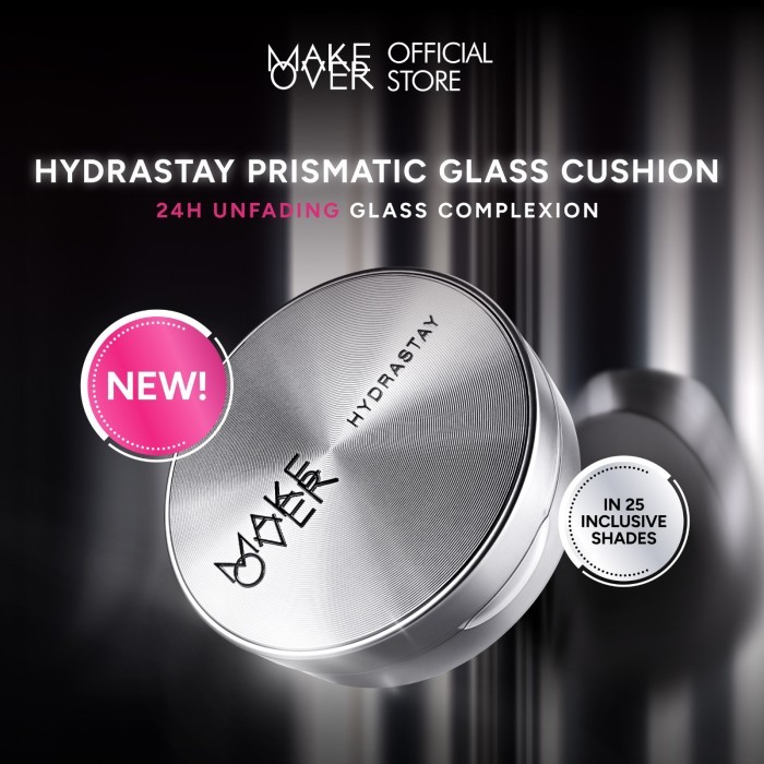 Jual MAKE OVER Hydrastay Prismatic Glass Cushion - Glow Cushion Plumpy ...
