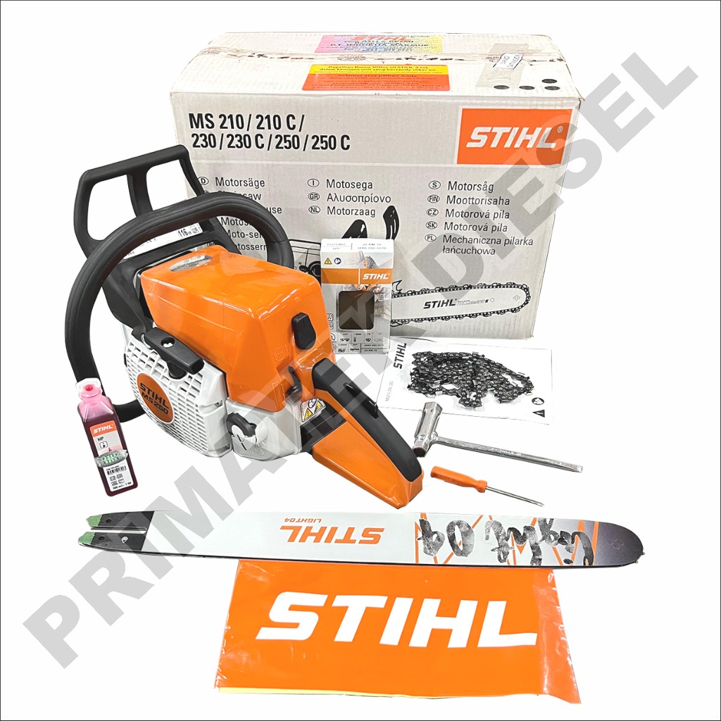 Jual Mesin Gergaji Kayu Chain Saw STIHL MS250 20" inch / Chainsaw Potong Pemotong Belah Kayu 20 ...