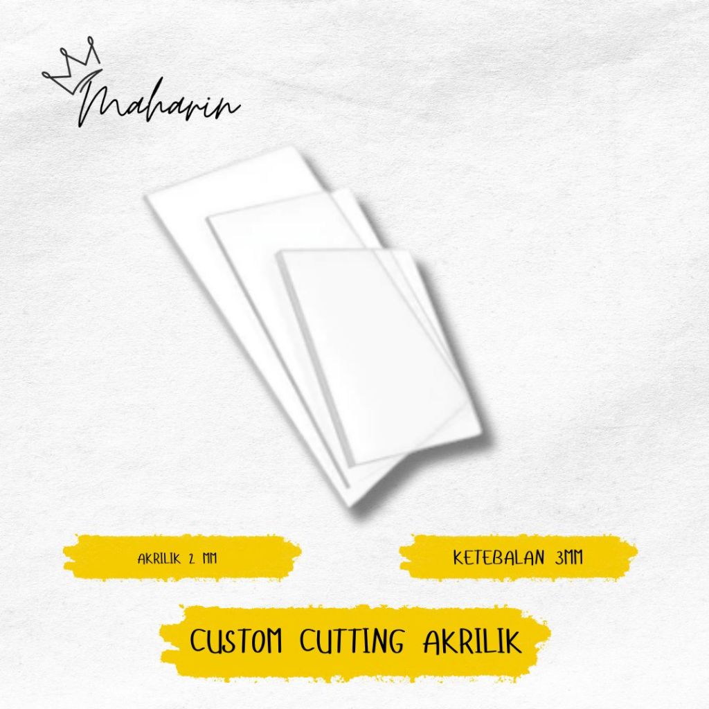 Jual Maharin - Akrilik Custom Bening | Akrilik Transparan Kotak 2mm ...
