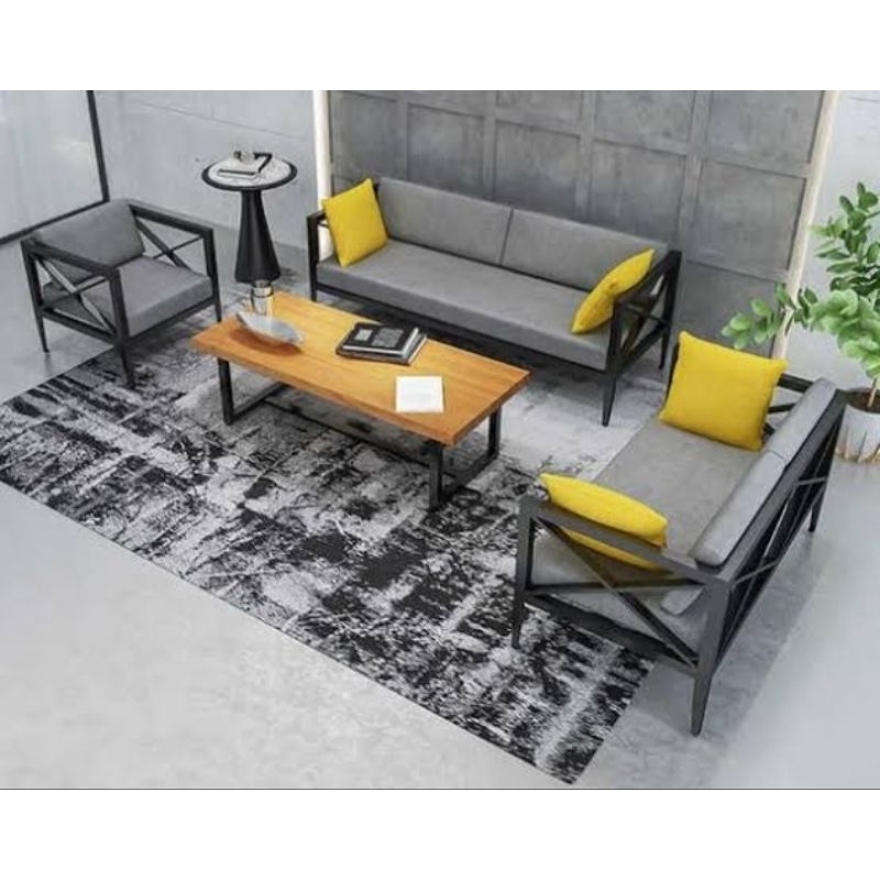 Jual Sofa minimalis / Sofa gaya Nordic / Sofa rangka besi | Shopee ...