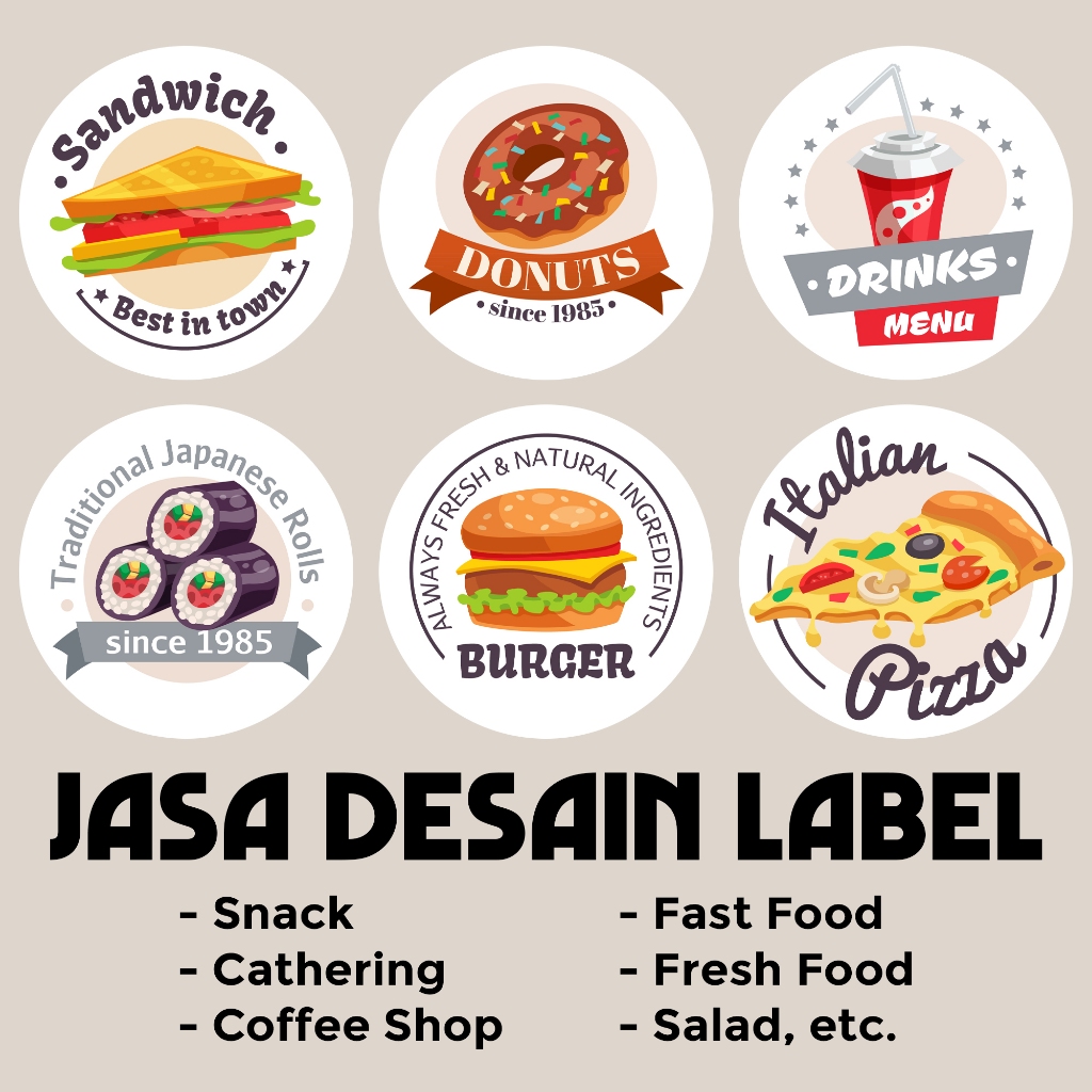 Jual JASA DESAIN LABEL MAKANAN, LABEL KEMASAN, DAN LABEL STIKER ...