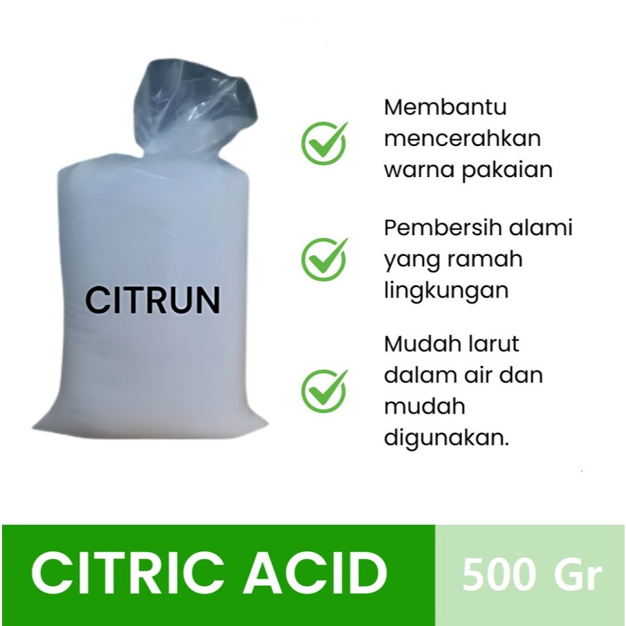 Jual Biang Citrun 500 Gr / Citric Acid / Asam Sitrat / Sitrun - RUMAH ...