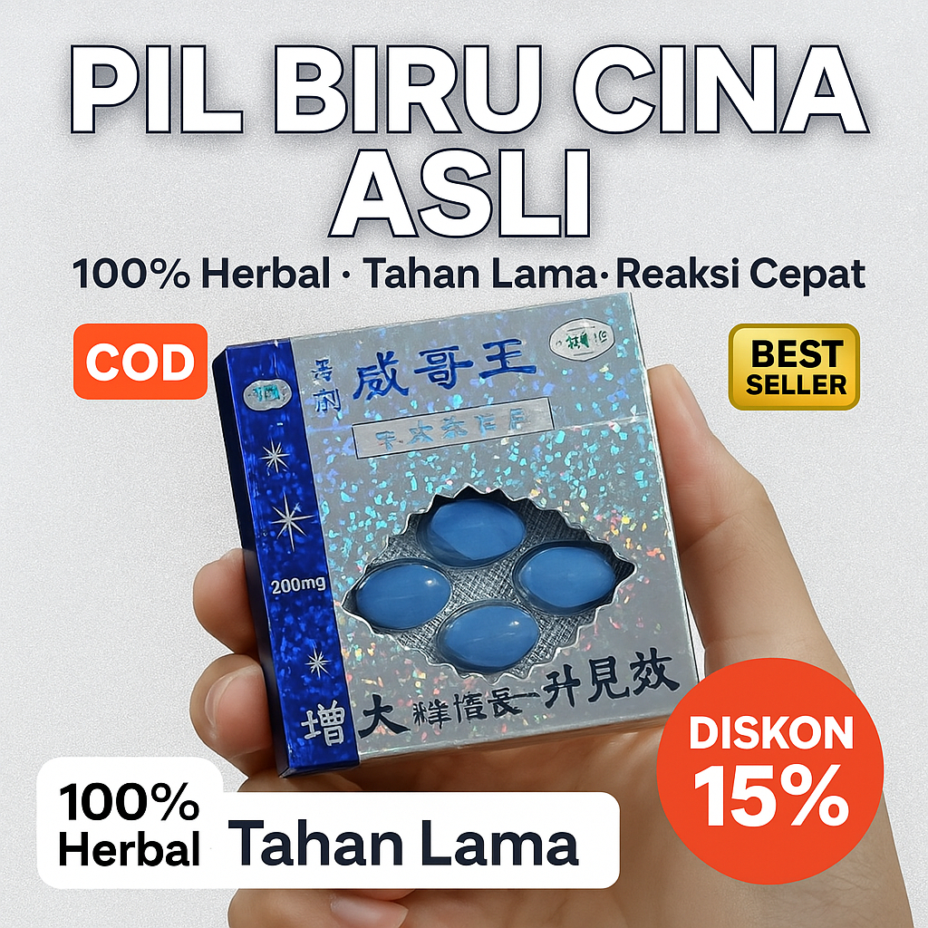 Jual PIL BIRU OBAT KUAT PRIA CHINA TABLET PIL BIRU CINA PRIA TAHAN LAMA KAPSUL PIL BIRU VIGRA ...