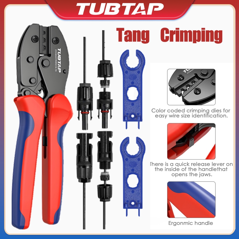Jual TUBTAP Tang Crimping MC4 connector set (solar cell panel connector ...