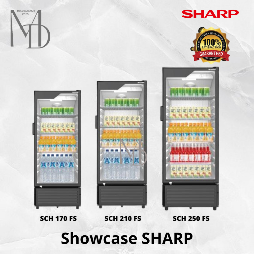 Jual Showcase SHARP SCH-170FS SCH 210 FS SCH250FS / 170 FS / 210-FS ...