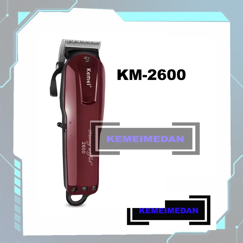 Jual Kemei KM-2600 Cordless Electric Hair Clipper / Alat Cukur Rambut Professional | Shopee ...