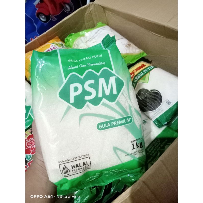 Jual GULA PASIR PSM 1KG+PACKING KARDUS | Shopee Indonesia