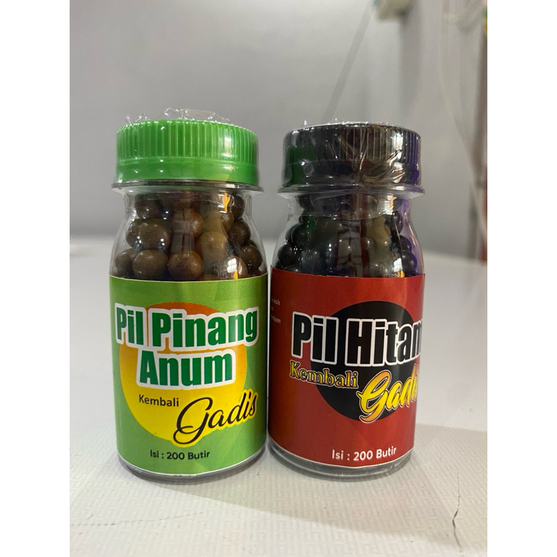 Jual paket pil hitam dan pil hijau pinang anum | Shopee Indonesia