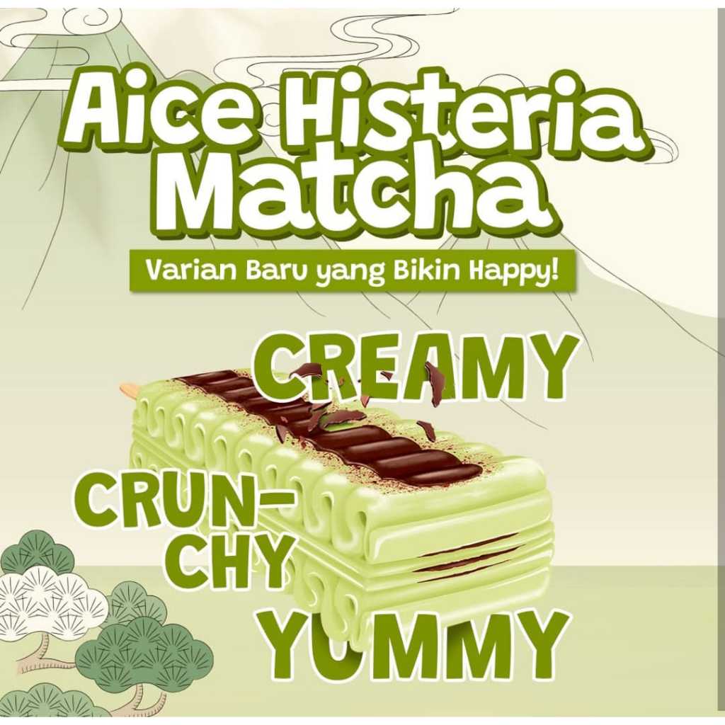 Jual ICE CREAM AICE HISTERIA MATCHA ISI 24 PC | Shopee Indonesia