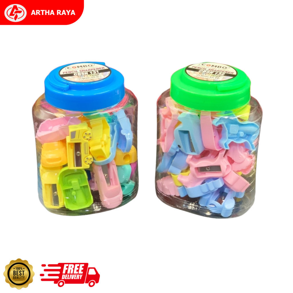 Jual Peruncing / Rautan Pensil Toples Merk COMBO Isi 24 Pcs | Shopee ...