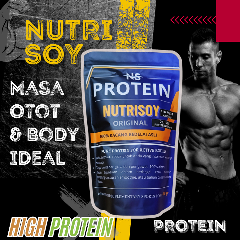 Jual Susu Protein Kedelai Rasa Coklat 1500 Gram Whey Protein 100% ...