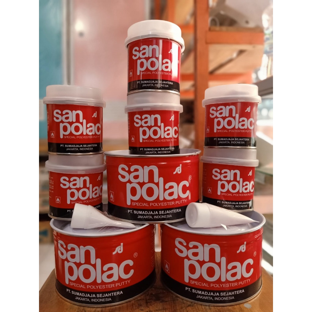 Jual Dempul Sanpolac Dempul Besi dan Plastik Ukuran 250 gr & 1 Kg ...