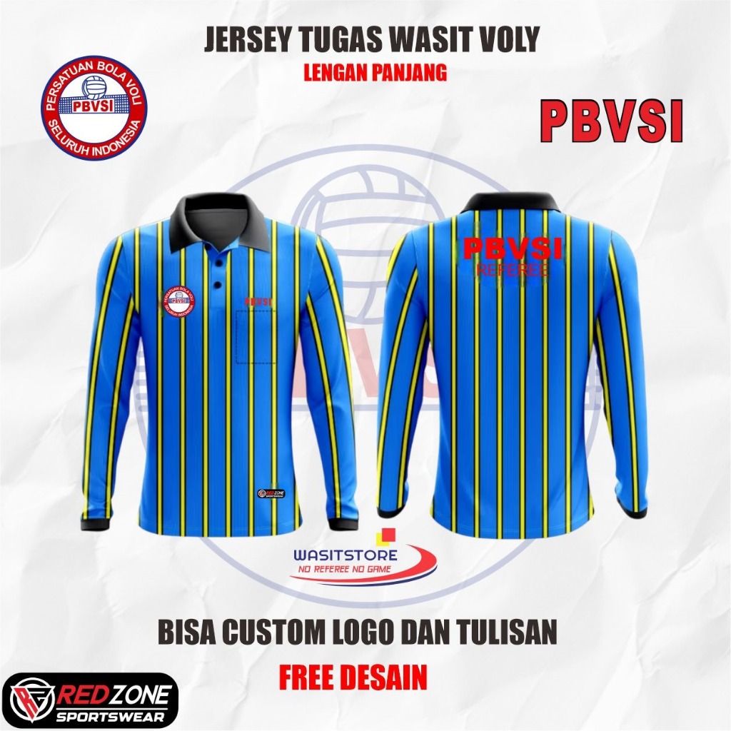 Jual JERSEY WASIT VOLI / VOLLY PRINTING PREMIUM, BAJU POLO ( PBVSI ...