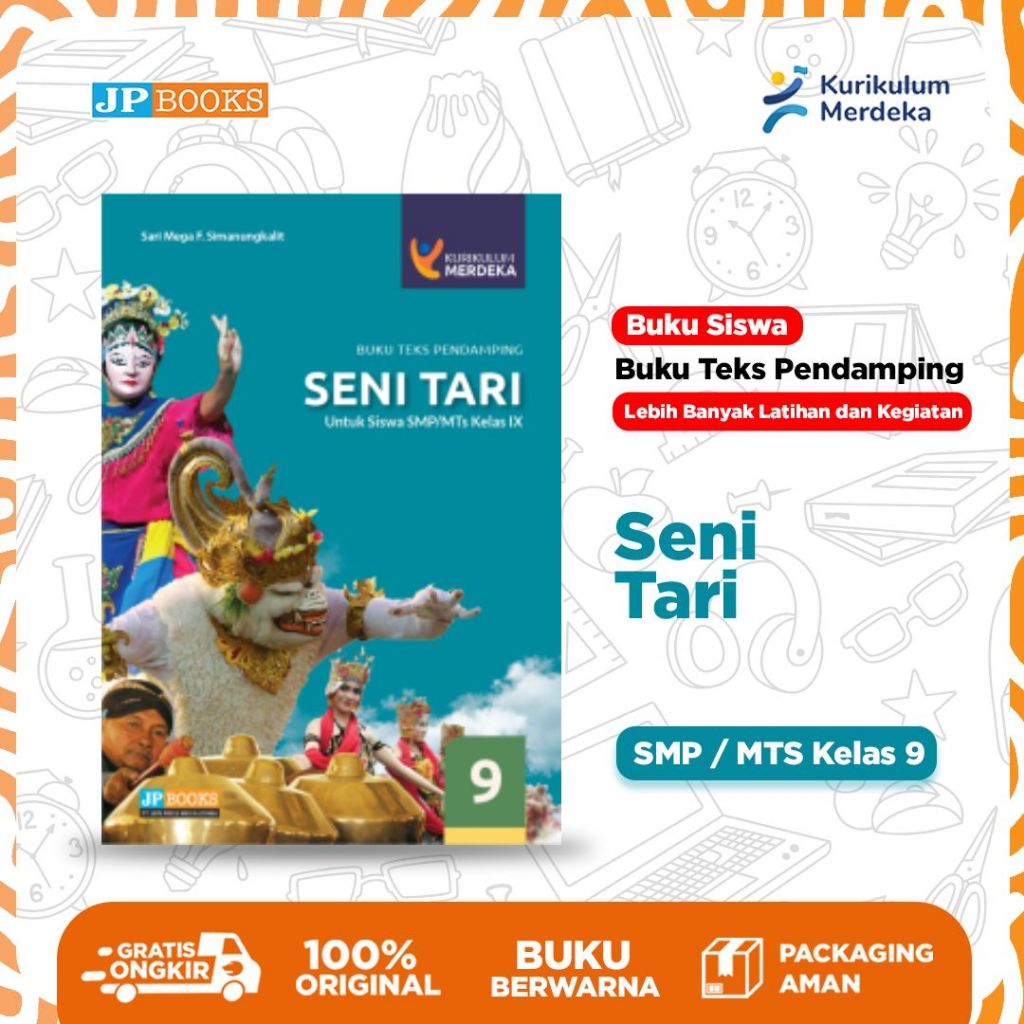 Jual JP Books – Buku Teks Siswa Pendamping Kurmer Sekolah Seni Tari Smp Kelas 9 - Kurikulum ...