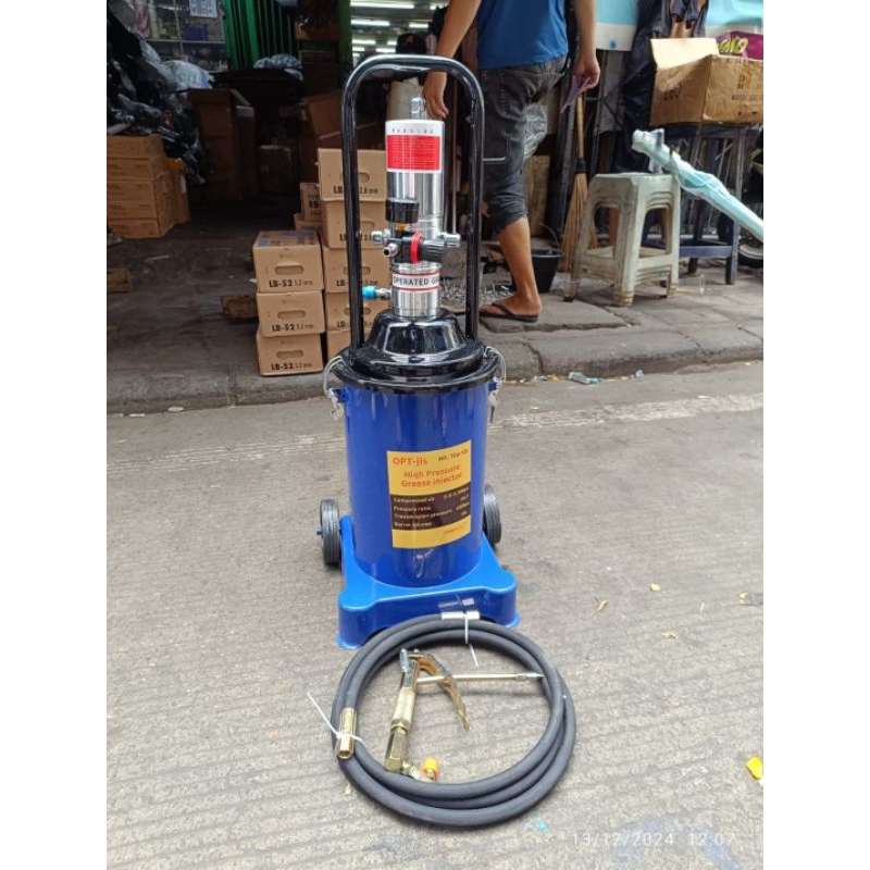 Jual Grease Iniector pump / Pompa Gemuk lubricator 12 Liter merek:OPT | Shopee Indonesia
