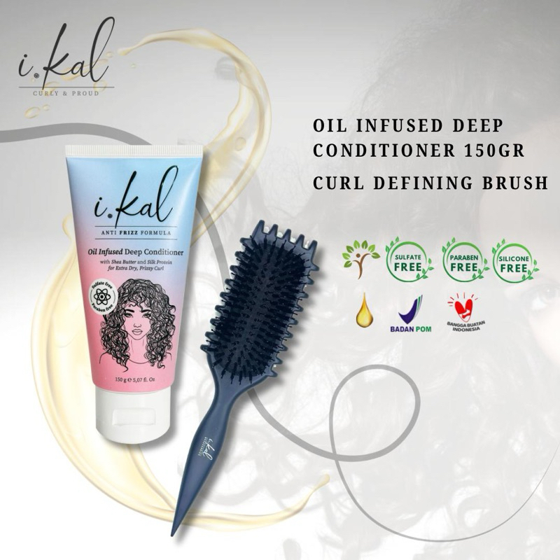 Jual BUNDLING I.KAL - Infused Deep Conditioner 150GR & Curl Defining ...