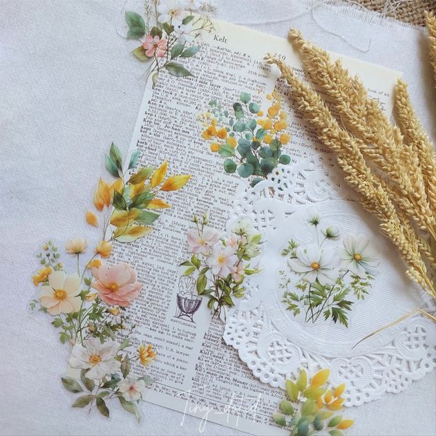 Jual Deco Sticker - Flowery Floral Sticker (10 pcs) | Shopee Indonesia