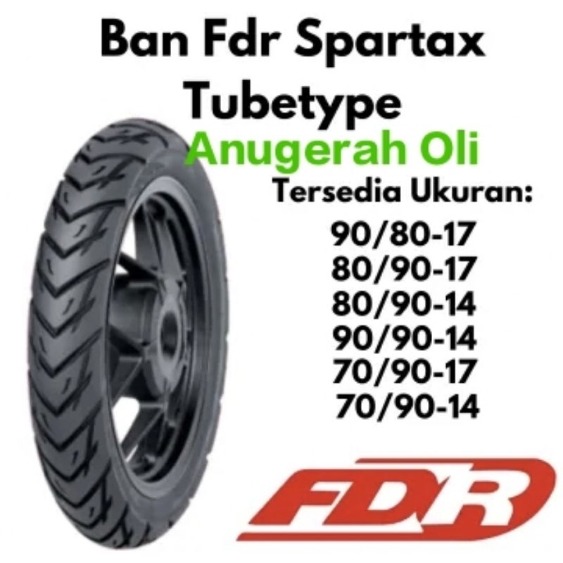 Jual FDR SEPARTAK Ring 14 dan 17 Ban Motor Tubeles dan tube type ...