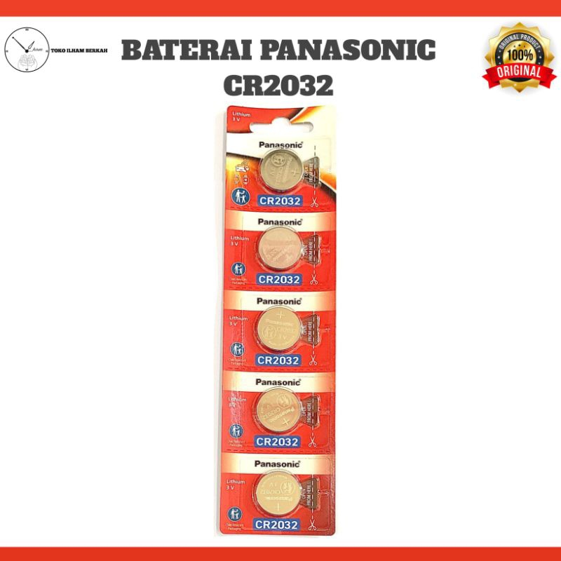 Jual Baterai Panasonic CR2032 Original Lithium Battery 3 Volt Batre CR 2032 | Shopee Indonesia