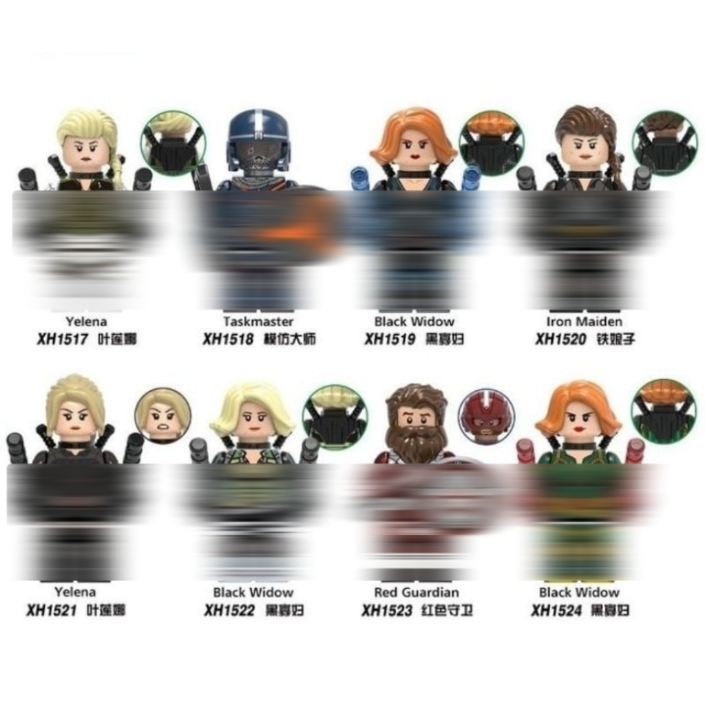 Jual X0289 Yelena Taskmaster Black Widow Iron Maiden Red Guardian ...