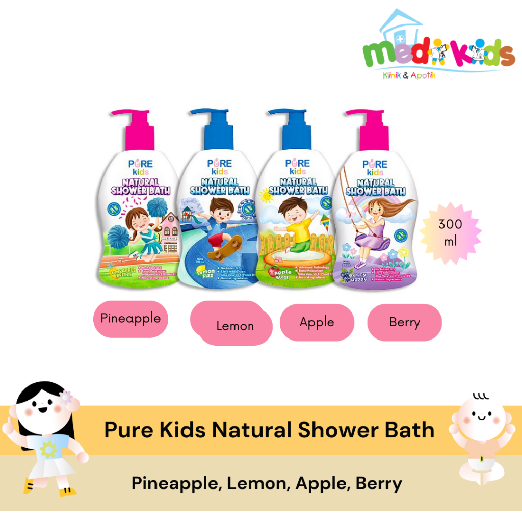 Jual Pure Kids Natural Shower Bath Sabun Mandi Anak 300 ml | Shopee ...