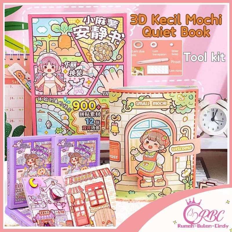 Jual [Penjual Lokal] Mainan Stiker Quiet Book DIY 3D Mainan Edukasi ...