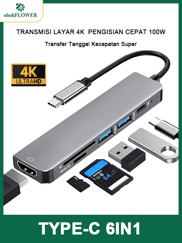 Jual [Stok Siap]Stasiun Dok Enam Dalam Satu untuk Apple Notebook ...