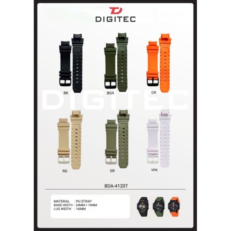 Jual STRAP JAM TANGAN DIGITEC ORIGINAL BDA-4120T | Shopee Indonesia