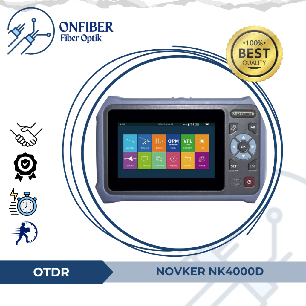 Jual OTDR Mini Pro Novker NK4000D – Fiber Optic Tester 1310/1550nm, 26 ...