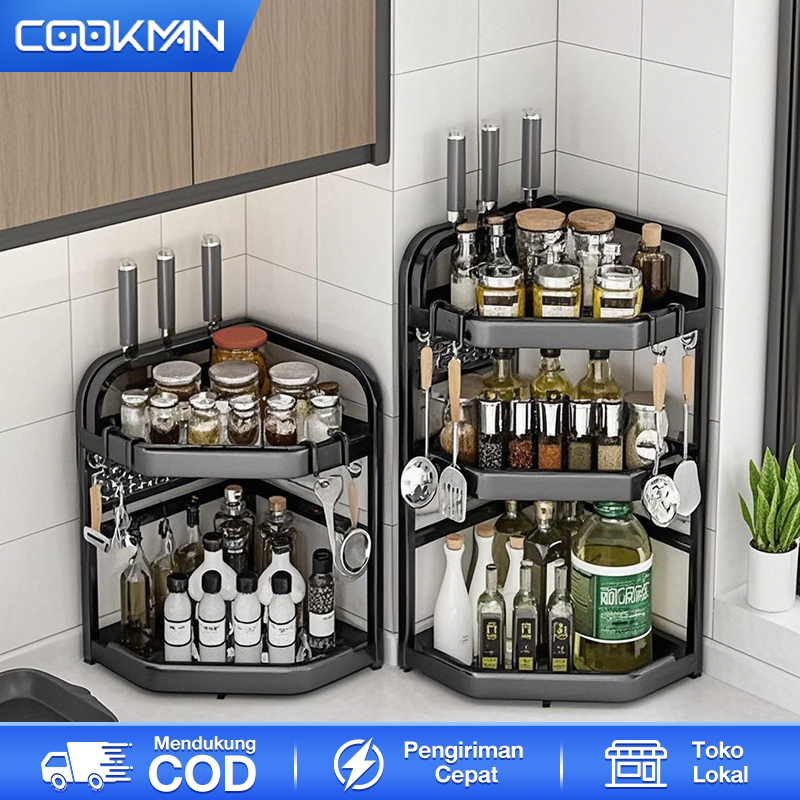 Jual Rak Bumbu Dapur Stainless Steel Rak Dapur Serbaguna Rak Bumbu Rak ...