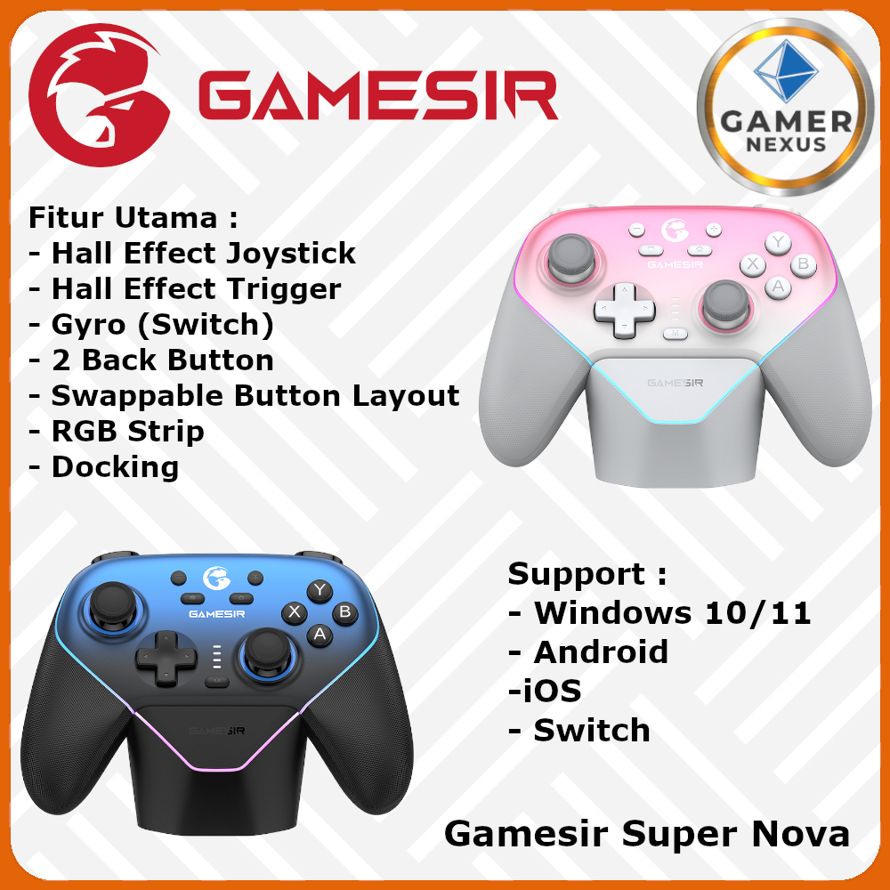 Jual Gamesir SuperNova Wireless Controller Bluetooth Gamepad PC Windows Android Switch iOS ...