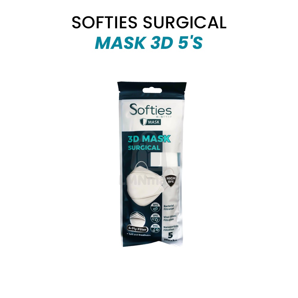 Jual OBRAL Softies Masker Medis 3D Surgical KF94 5pcs Warna Polos ...