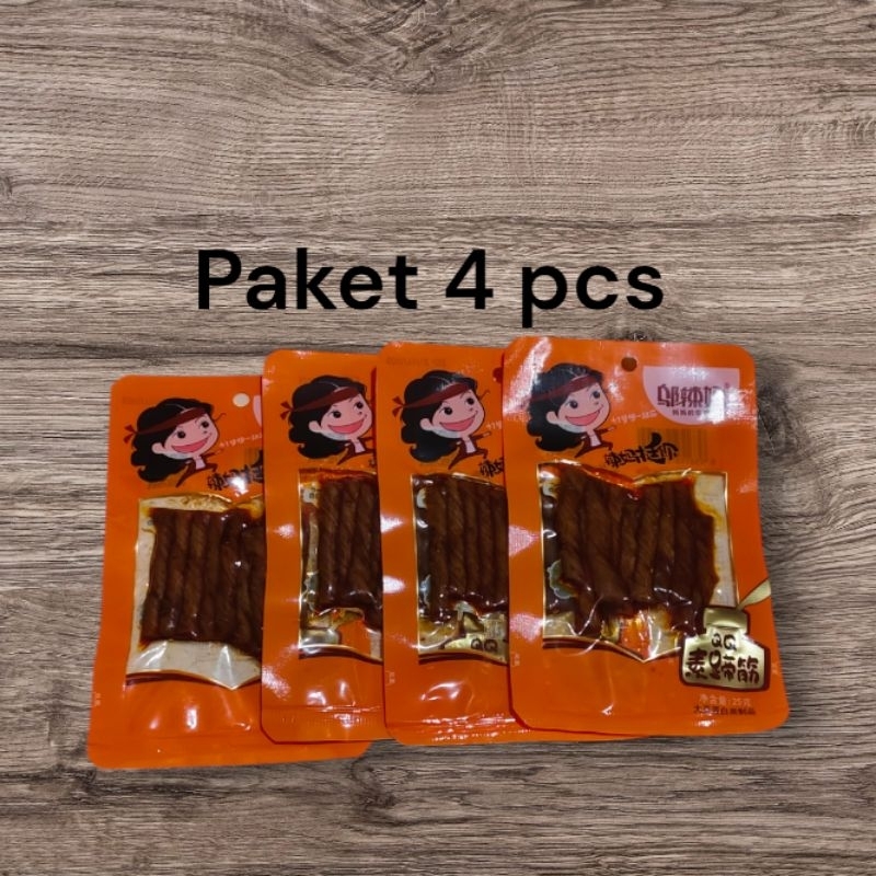 Jual Paket 4 pcs Camilan snack Pedas Tofu TENDON MINI SPICY | Shopee ...