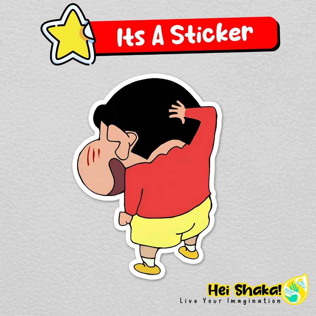 Jual Stiker Shinchan Malu Yang Bikin Sus Sticker Vinyl Anti Air ...