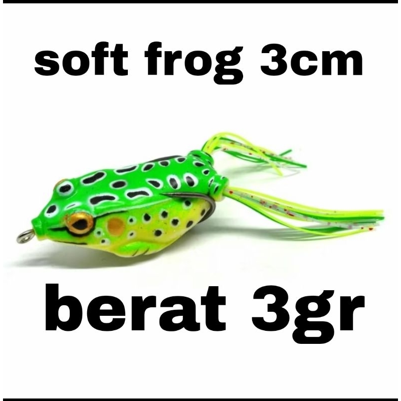 Jual SOFT FROG 3 cm umpan katak termurah | soffrog - sofrog katak ...