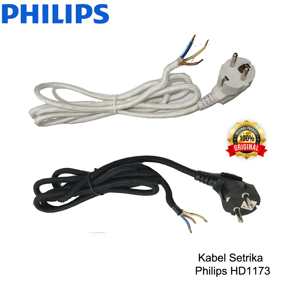 Jual PHILIPS Kabel Setrika HD1173 GC122 GC160 DST0510 ORIGINAL | Shopee ...