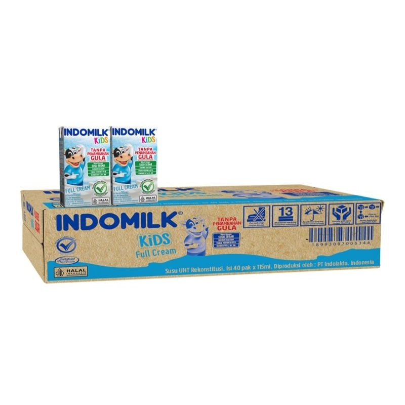 Jual Indomilk Kids Susu UHT Full Cream karton 40 x 115 ml | Shopee Indonesia