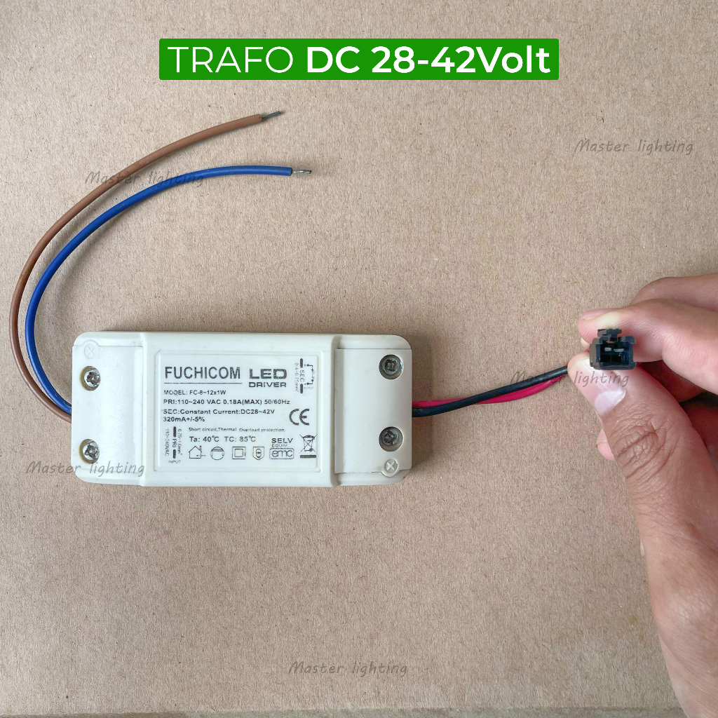 Jual Trafo led driver 8-12w lampu panel downlight 28-42 vdc | Shopee ...