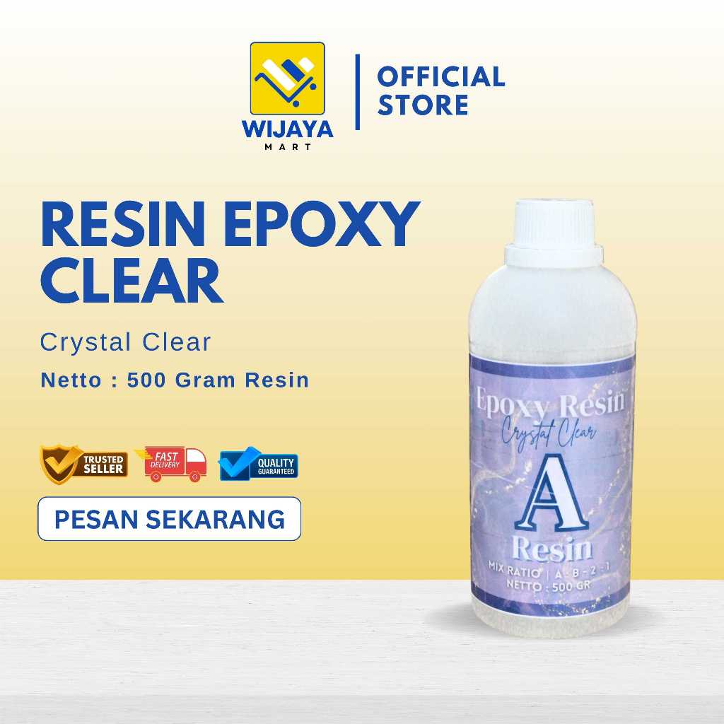 Jual RESIN / Epoxy Resin Bening 500 Gram (Part A Saja) / Epoxy Resin ...