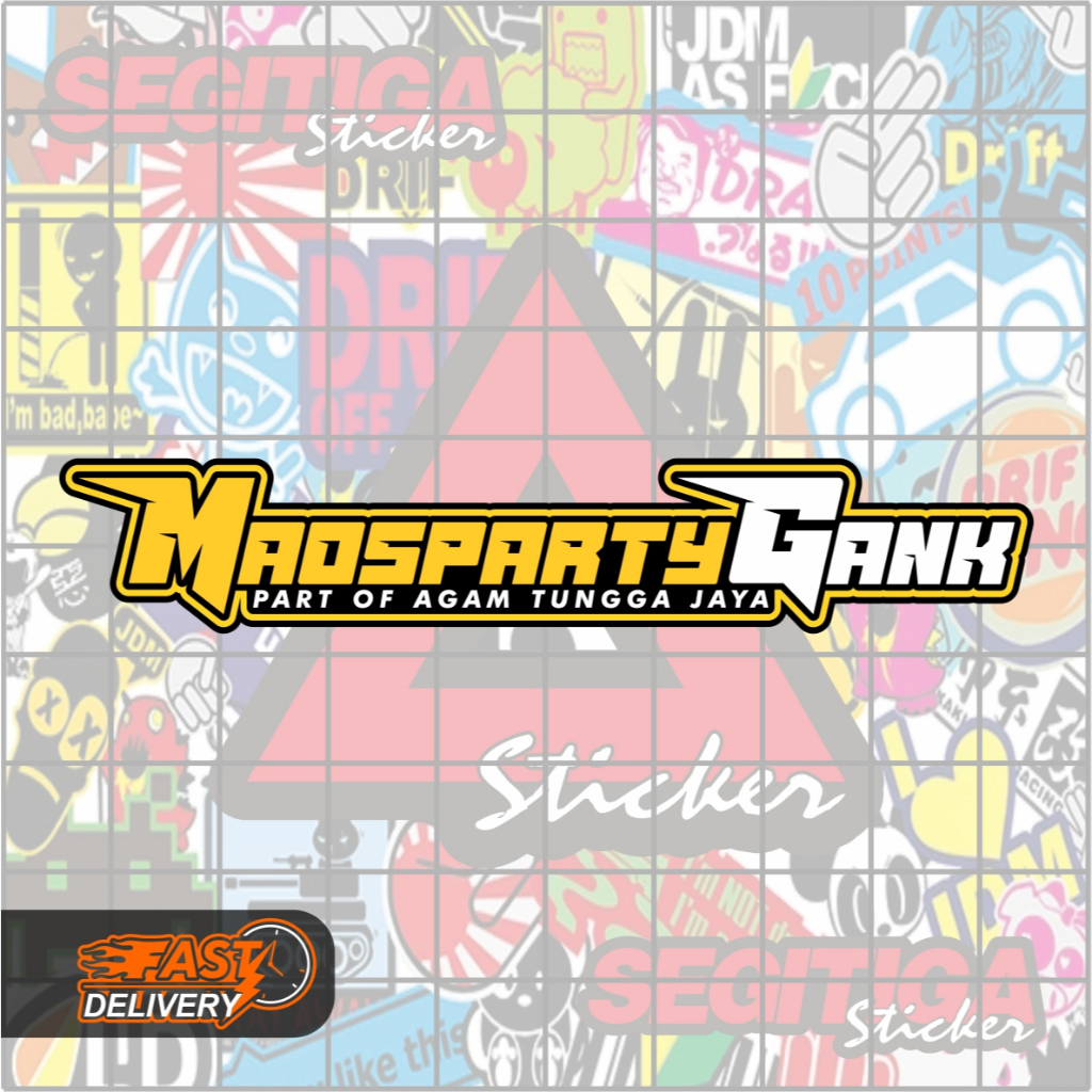 Jual Sticker Maosparty Gank Ukuran 10 x 1.8 Cm | Shopee Indonesia