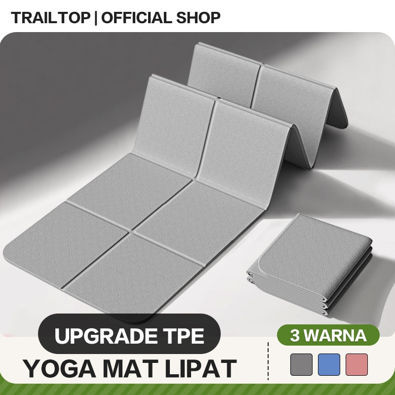 Jual TrailTop Yoga Mat Lipat TPE 185x61cm Anti Slip 2 Sisi Tidak Berbau ...