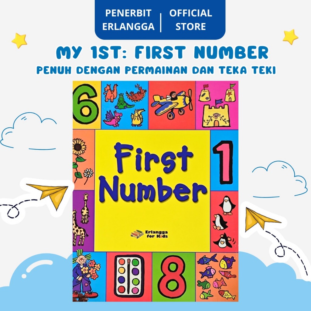 Jual [Erlangga Official] - My First Book: First Number - Hard Cover ...