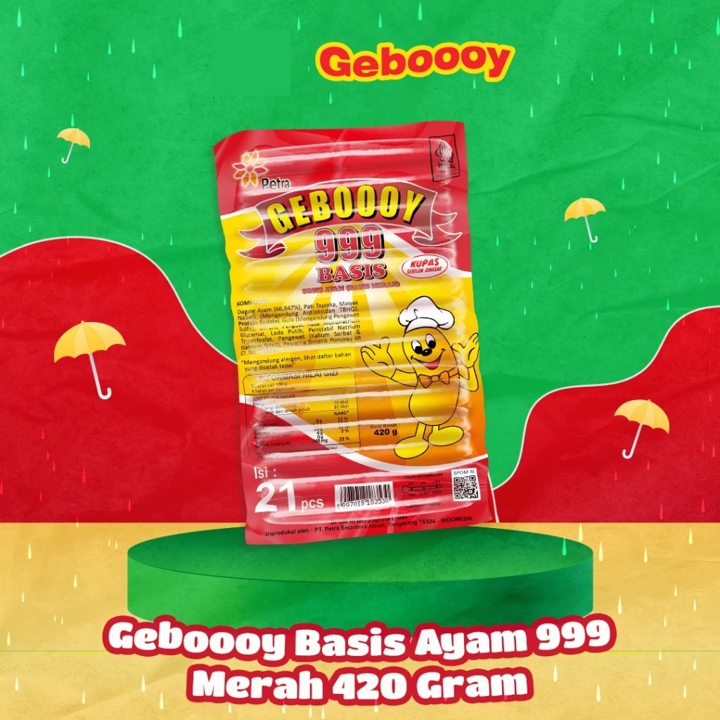 Jual GEBOY 999 BASIS SOSIS ISI 21 pcs GEBOY MERAH GEBOY PUTIH Geboooy ...