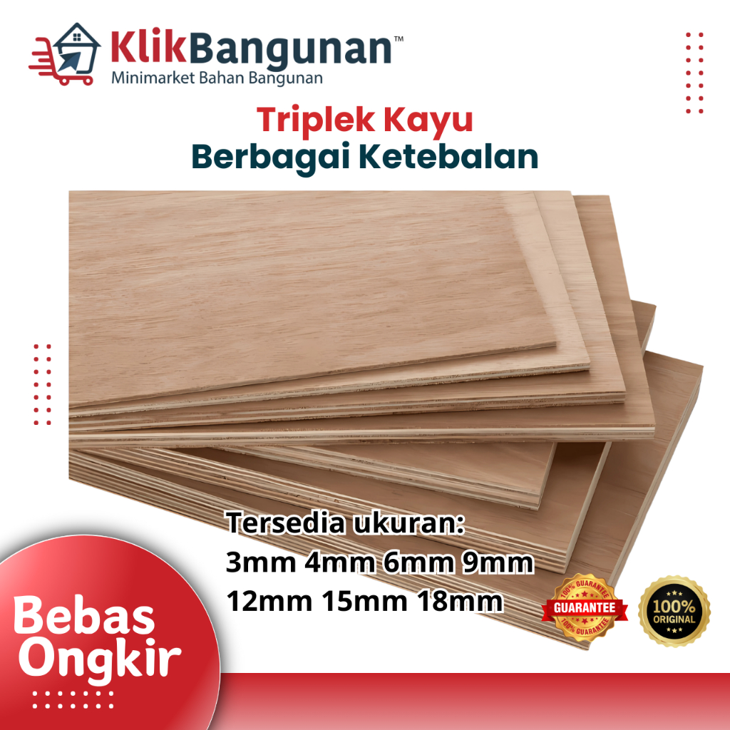 Jual Triplek 3mm 4mm 6mm 9mm 12mm 15mm 18mm – Multiplek / Plywood Kayu Berbagai Ketebalan ...