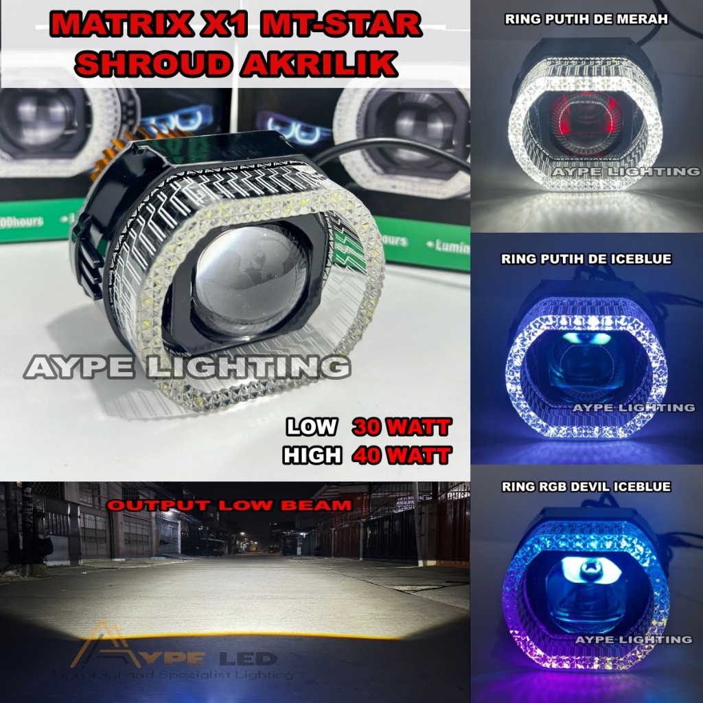 Jual Biled Matrix X1 MP03 3 inch Shroud Akrilik Apps 210+ Mode Plus ...